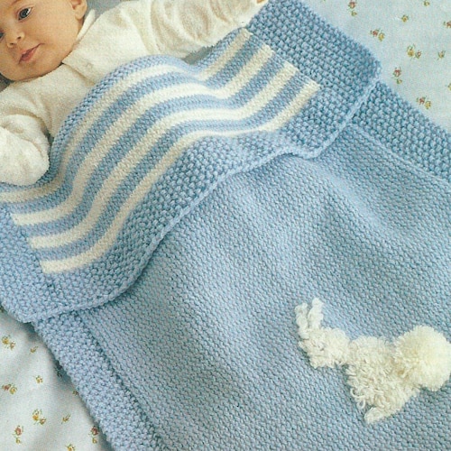 PDF Baby Pram Blanket Knitting Pattern Vintage Retro Baby | Etsy