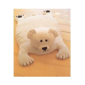 PDF Vintage Polar Bear Rug Knitting Pattern – Vintage, Retro, Polar ...