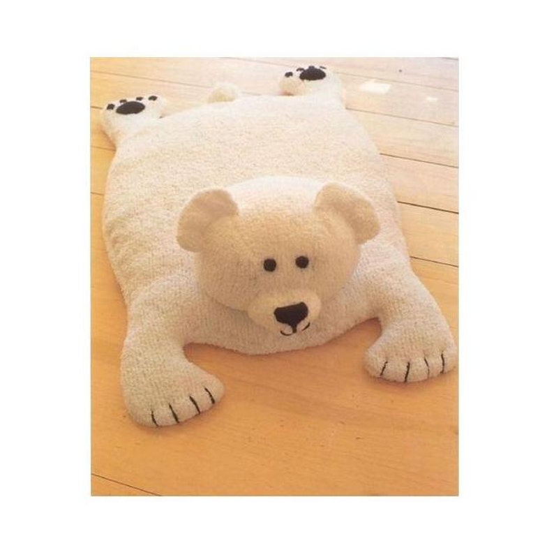 PDF Vintage Polar Bear Rug Knitting Pattern – Vintage, Retro, Polar ...