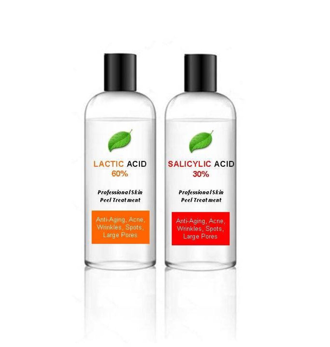 Lactic Acid AHA Skin Peel 100ml Salicylic Acid BHA 100ml - Etsy