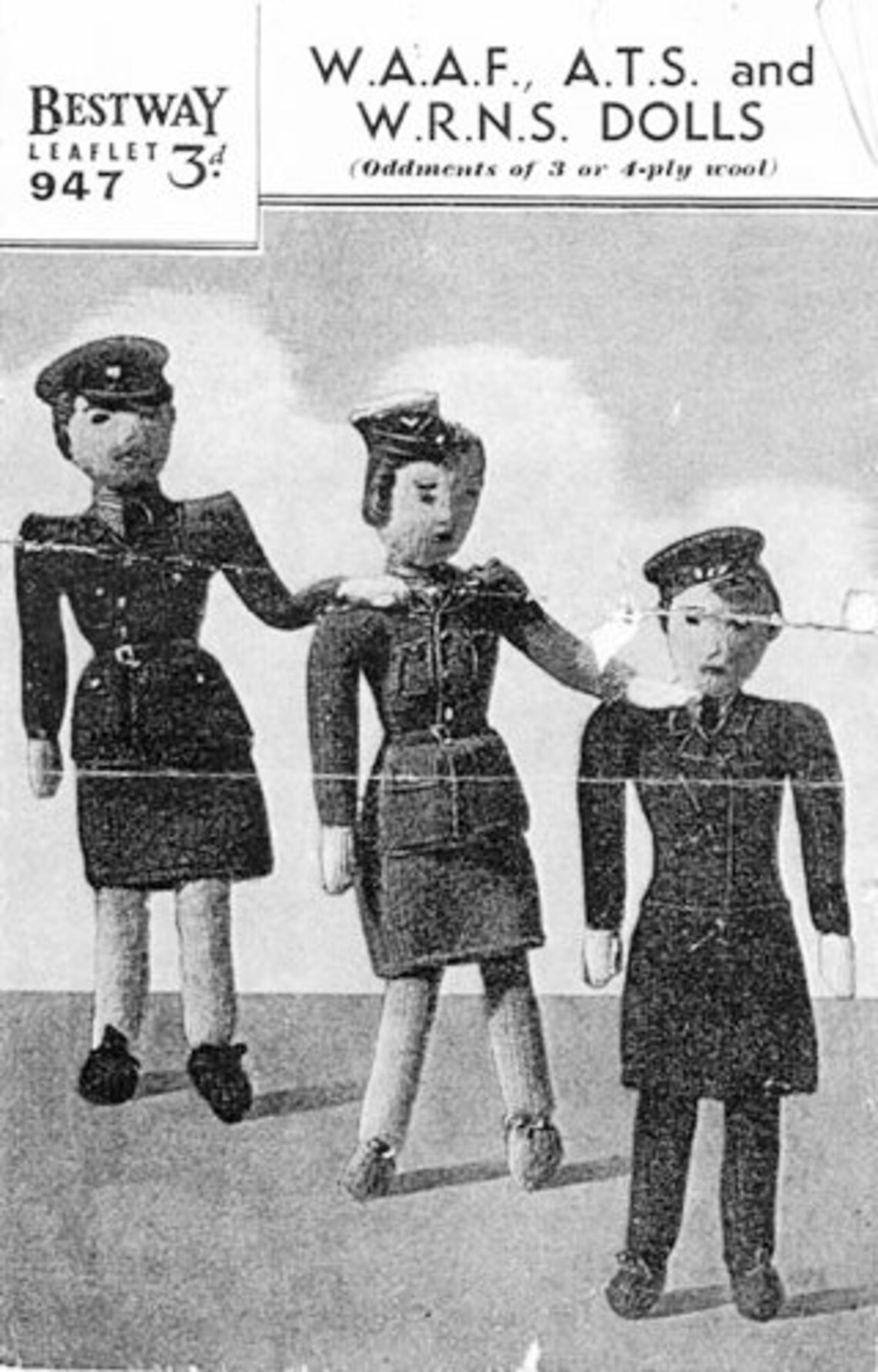 PDF Vintage Knitting Patterns X 4 – Airman, Soldier, Sailor, Women’s ...