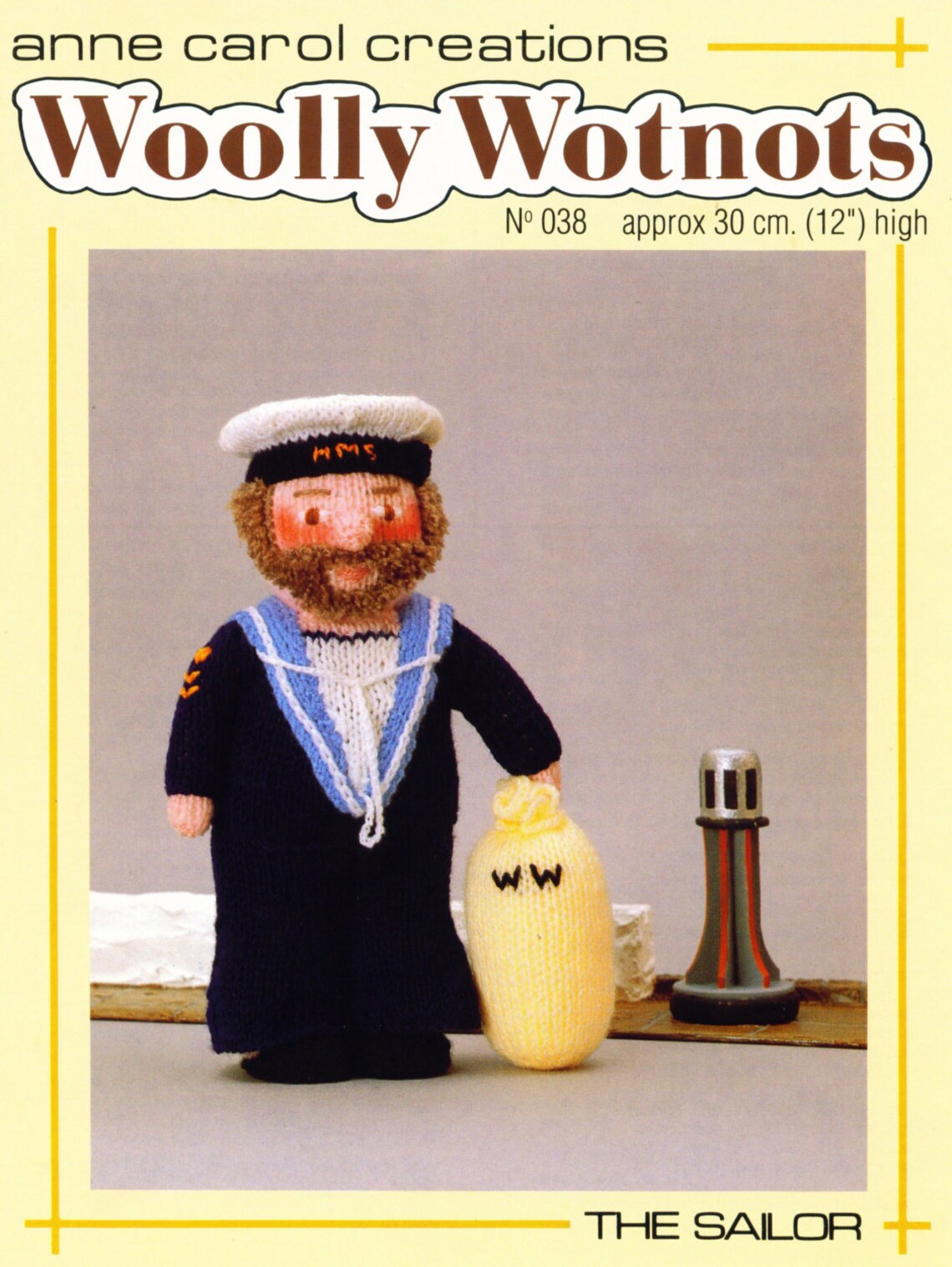 PDF Vintage Woolly Wotnot Knitting Pattern – the Sailor, Doll, Toy ...