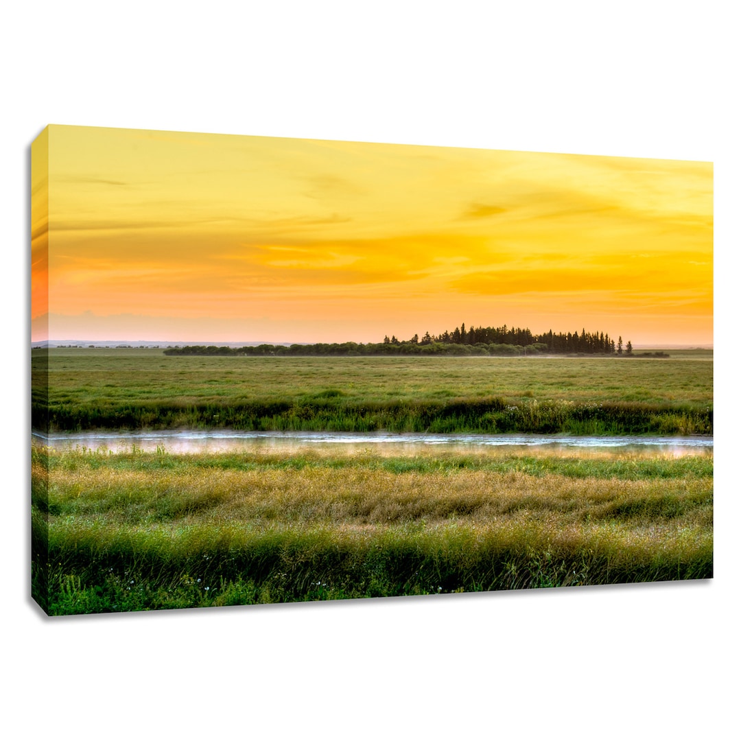 Prairie Sunrise Wall Art. Plains Large Bedroom Decor. Saskatchewan ...