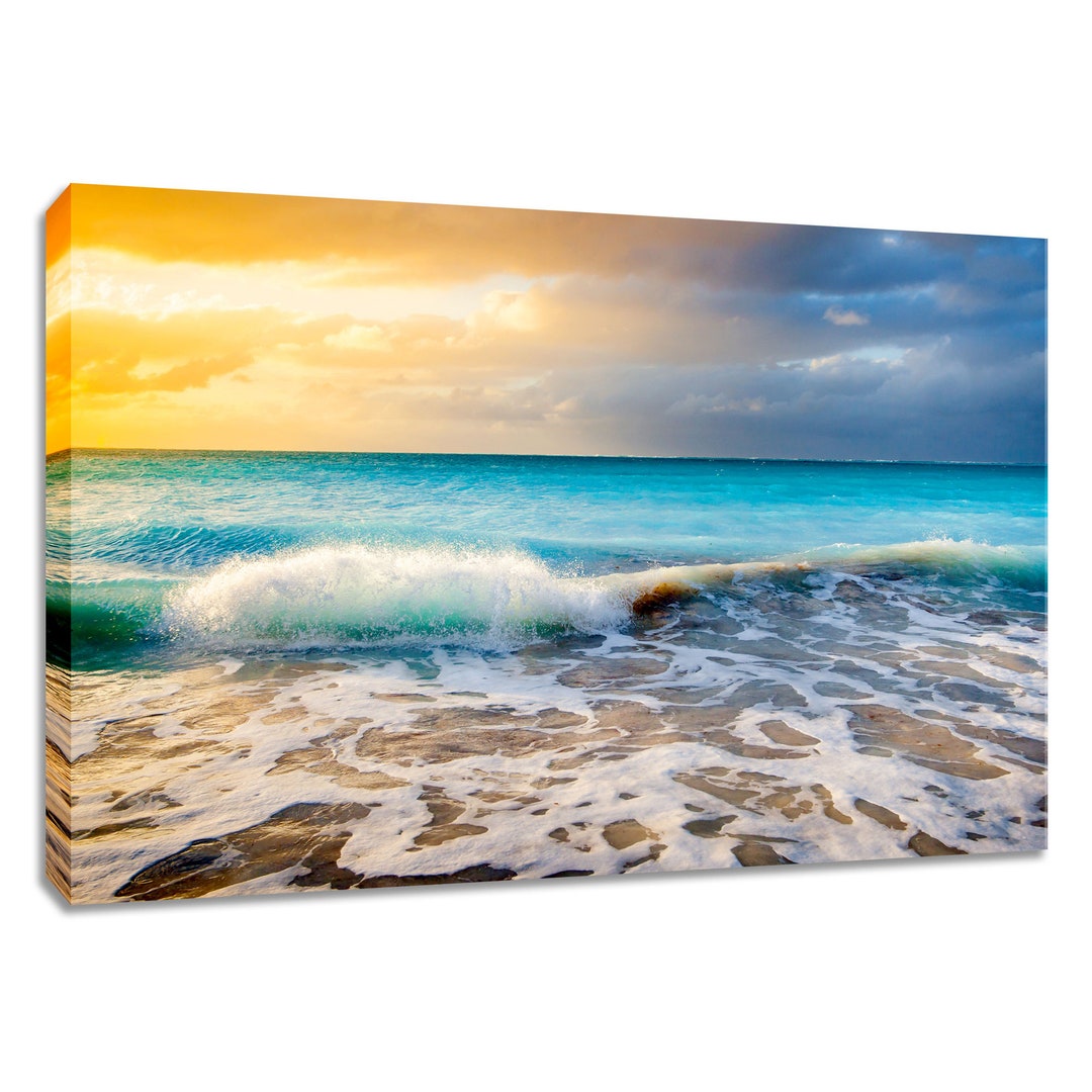 Beach Art Grace Bay. Turks and Caicos Beach Wall Decor for Home. Ocean ...