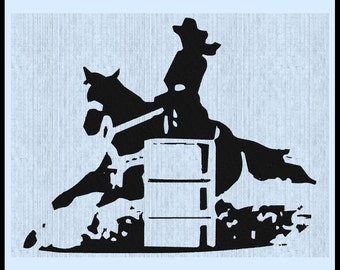 Barrel Racing Embroidery File - Etsy