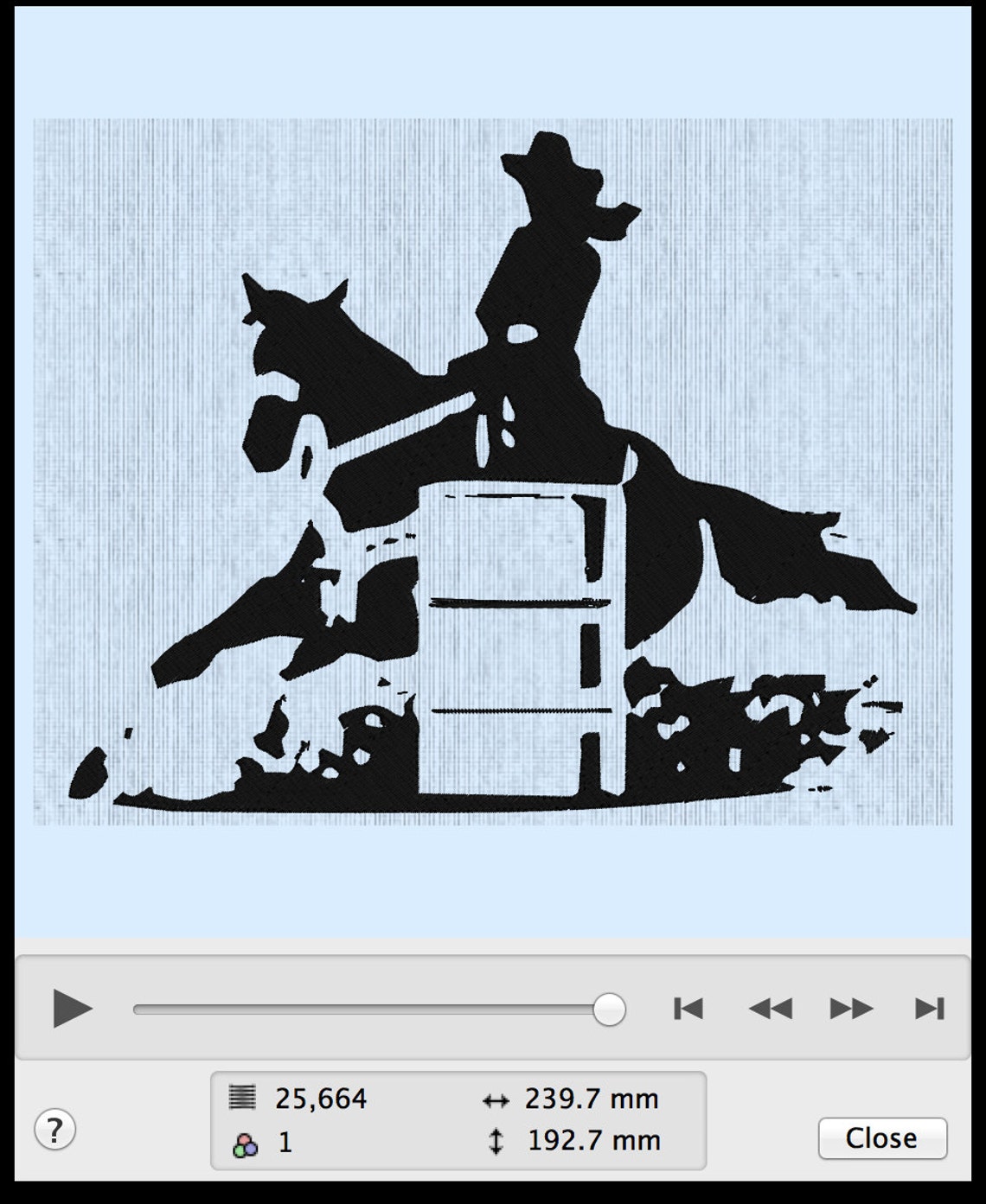 Extra Large Barrel Racing Embroidery File - Fit 200 Mm X 260 Mm Hoop - Etsy