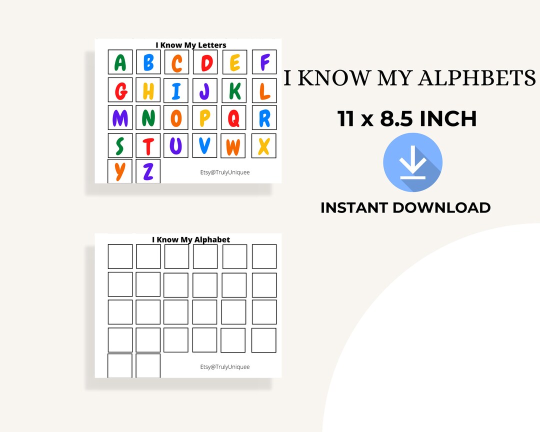 Alphabets Activities Sheet Practice Page for Preschool Early Learning ...