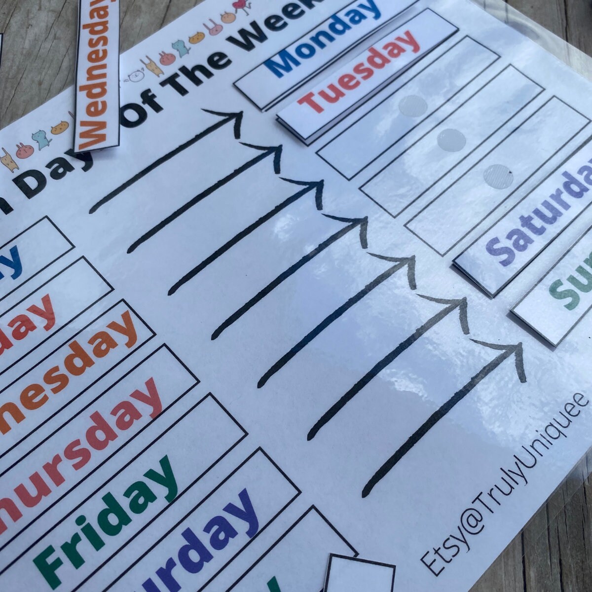 Days of the Week Weekdays Activities Sheet Preschool Practice Page ...