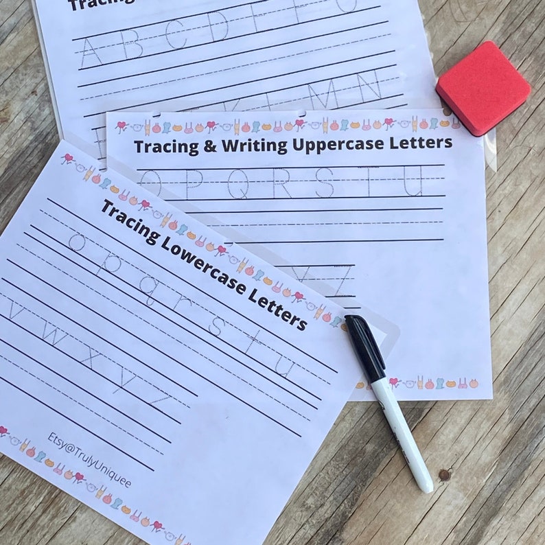 Tracing Alphabet Worksheets Letters Pdf Printables for Toddlers Pages a ...