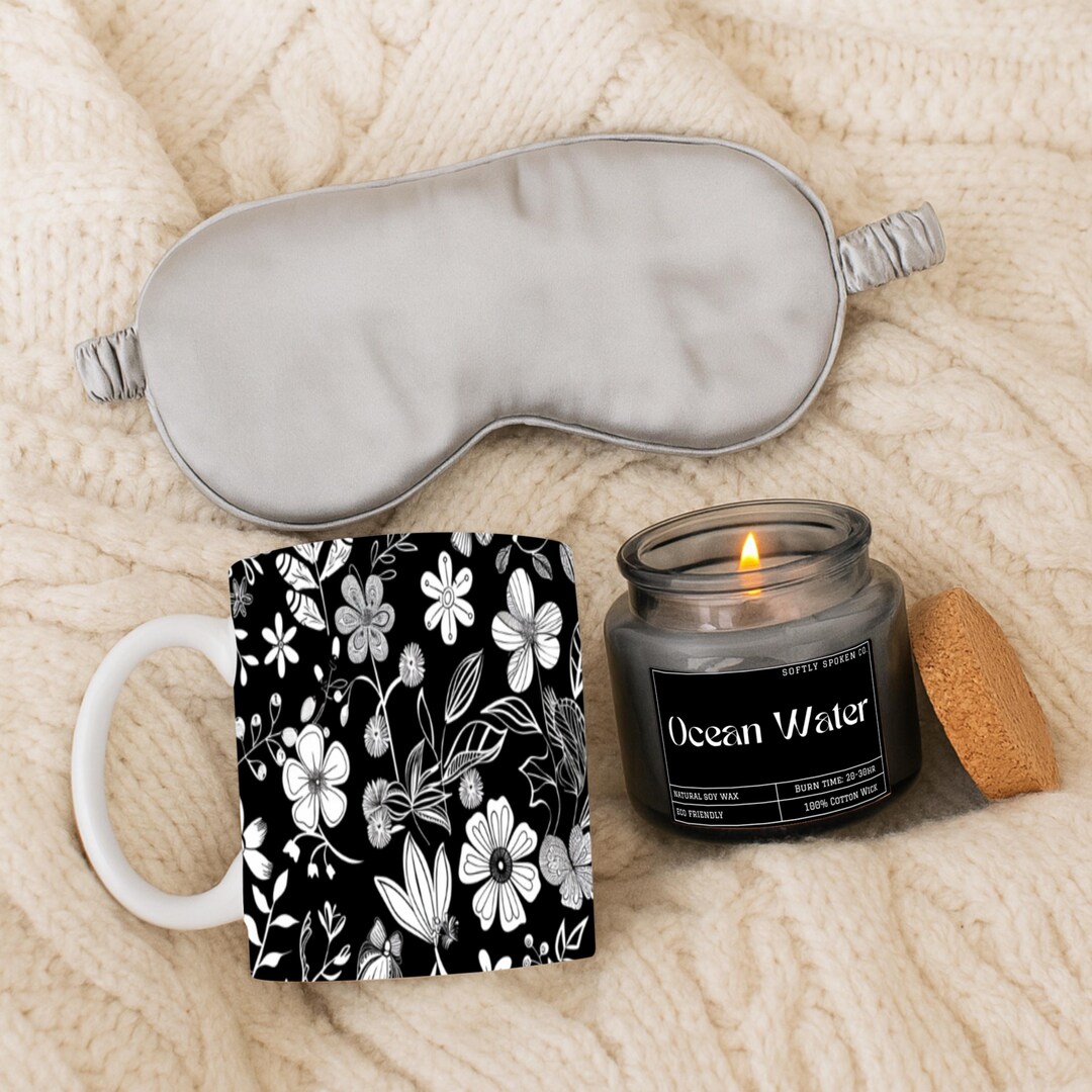 Comfort & Calm Self Care Box | Relaxing Spa Gift With Soy Candle Mug ...