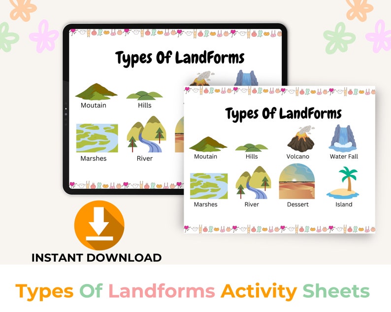 Landforms for Kids Learning Different Types of Landforms Activities ... Landforms for Kids Learning Different Types of Landforms Activities ...