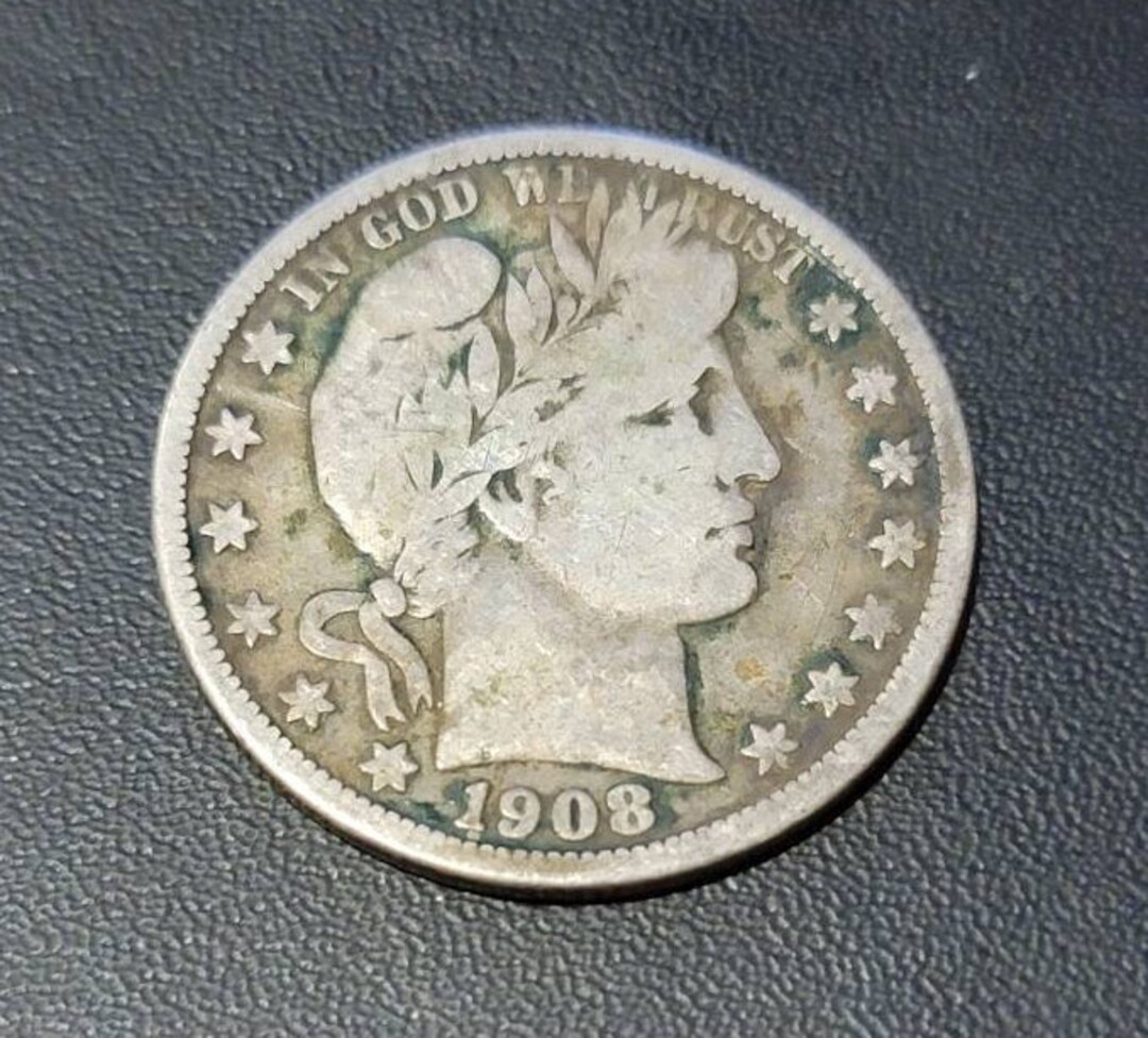 1908 D United State Half Dollar Silver Coin B79 - Etsy