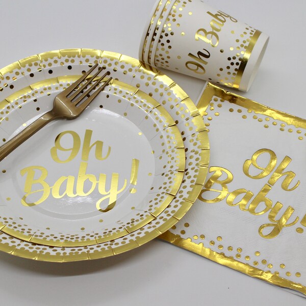 Baby Shower Plates - Etsy