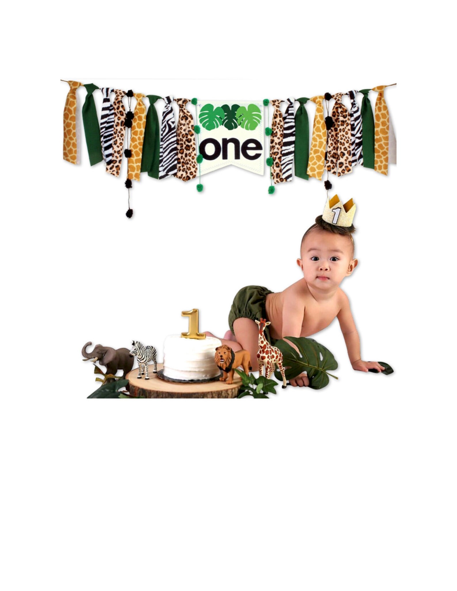 Wild One Banner & Crown Set | Etsy