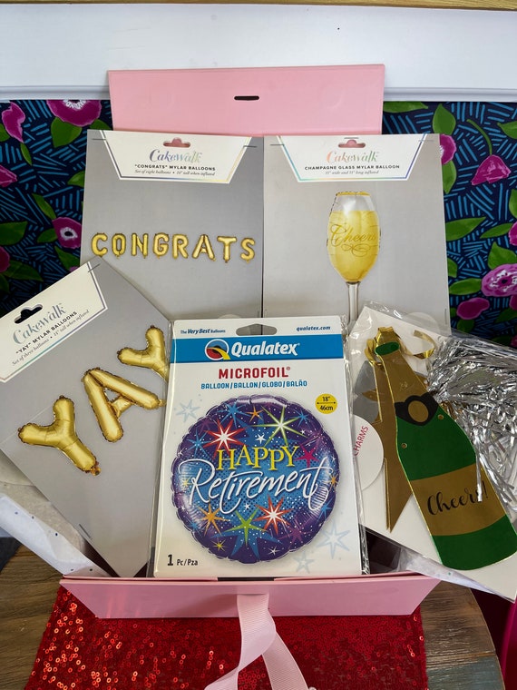 Mini Retirement Party Box // Happy Retirement // Retirement Party in a ...