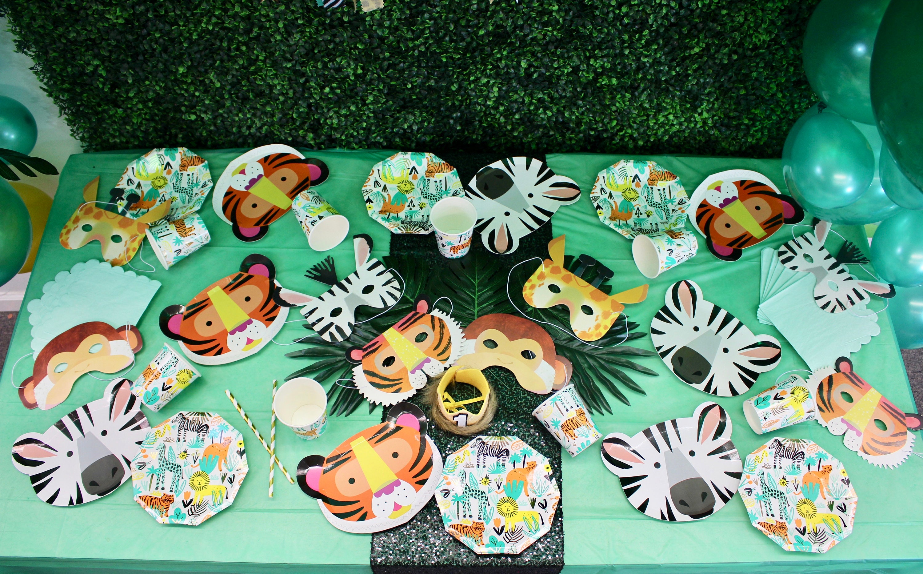 257 Piece Wild One Safari Party Box Wild One First | Etsy