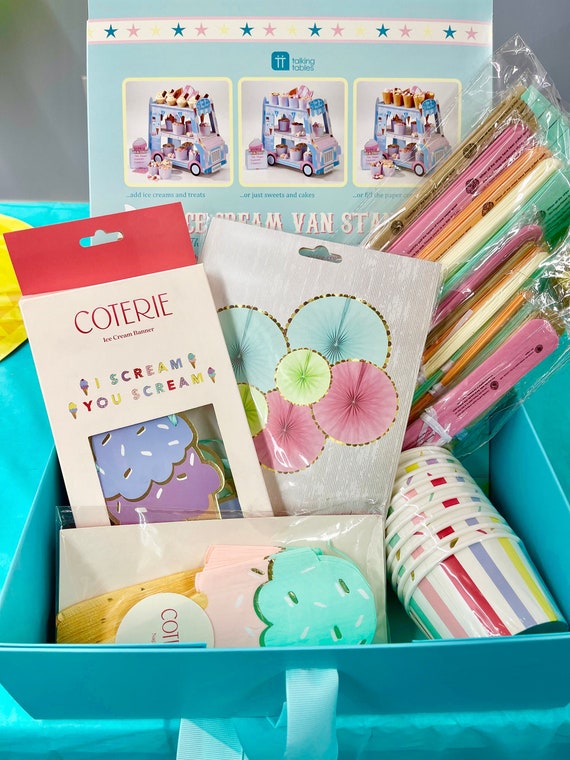 Ice Cream Party Box // Ice Cream Party in a Box // Summer Party Box ...