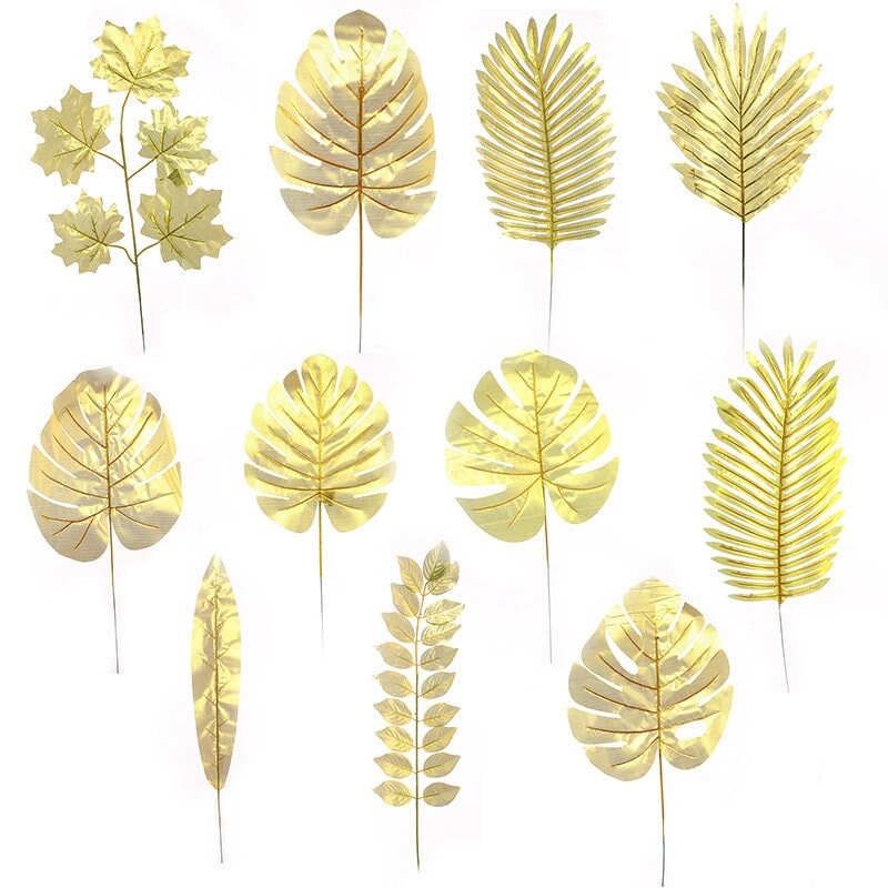 Gold Leaves \\ Golden Leaf \\ Vintage Leaves \\ Leaf Decorations ...