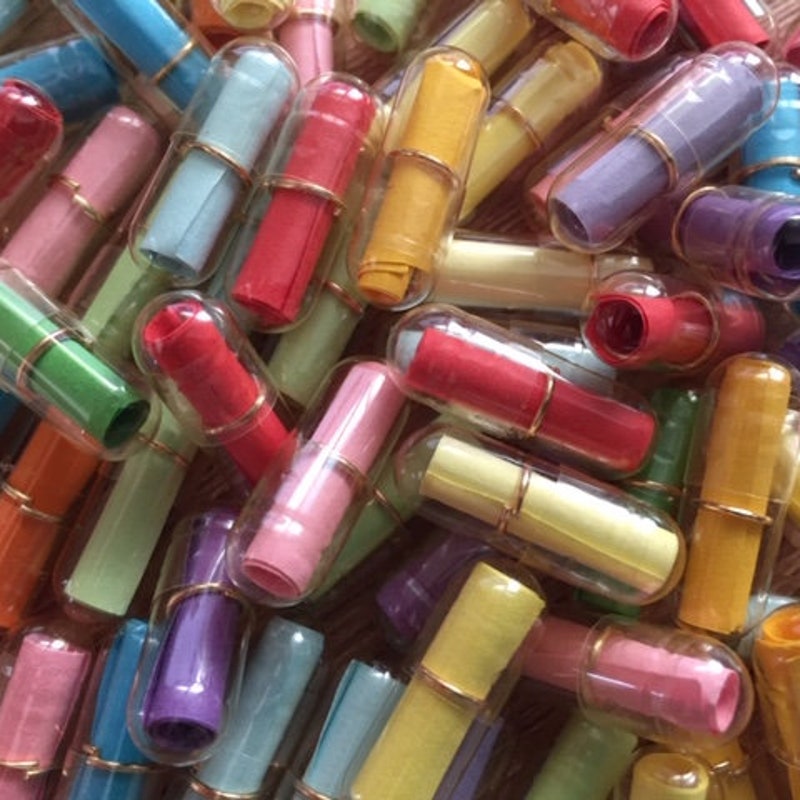 Capsule Messages in a Bottle - Etsy