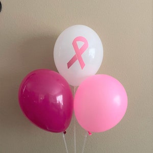 Breast Cancer Awareness Balloons, Pink Ribbon Balloons, Breast Cancer ...