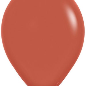 Terra Cotta Rustic Earth Balloons 5",11" and 24 Inch Balloons, Terra ...