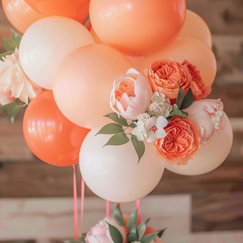 Peach Colored Balloon Arch - Etsy