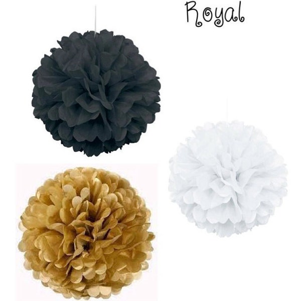Gold Metallic Pom Poms - Etsy