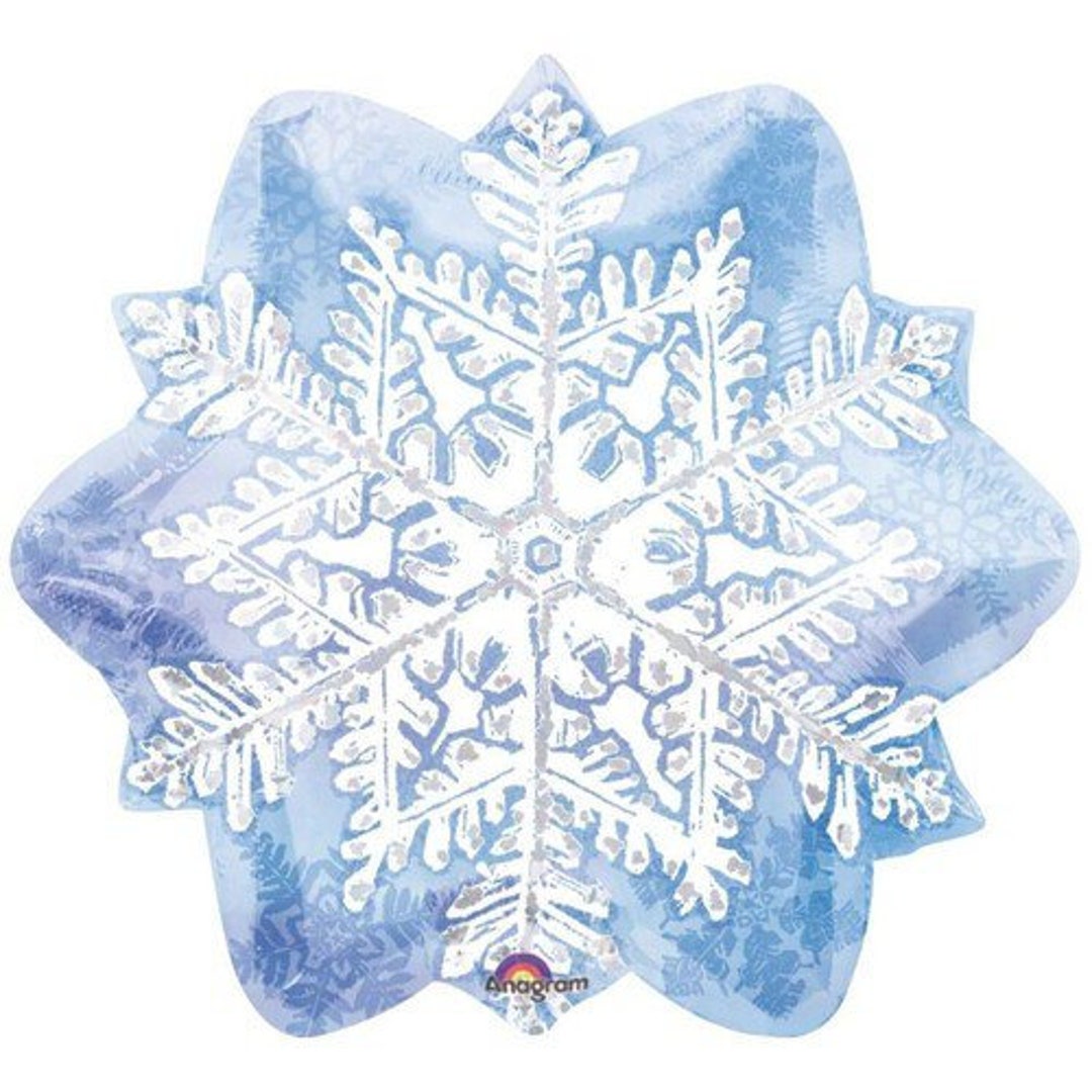 Snowflake Balloon, Frozen Winter Snowflake, Christmas, Happy Holidays ...