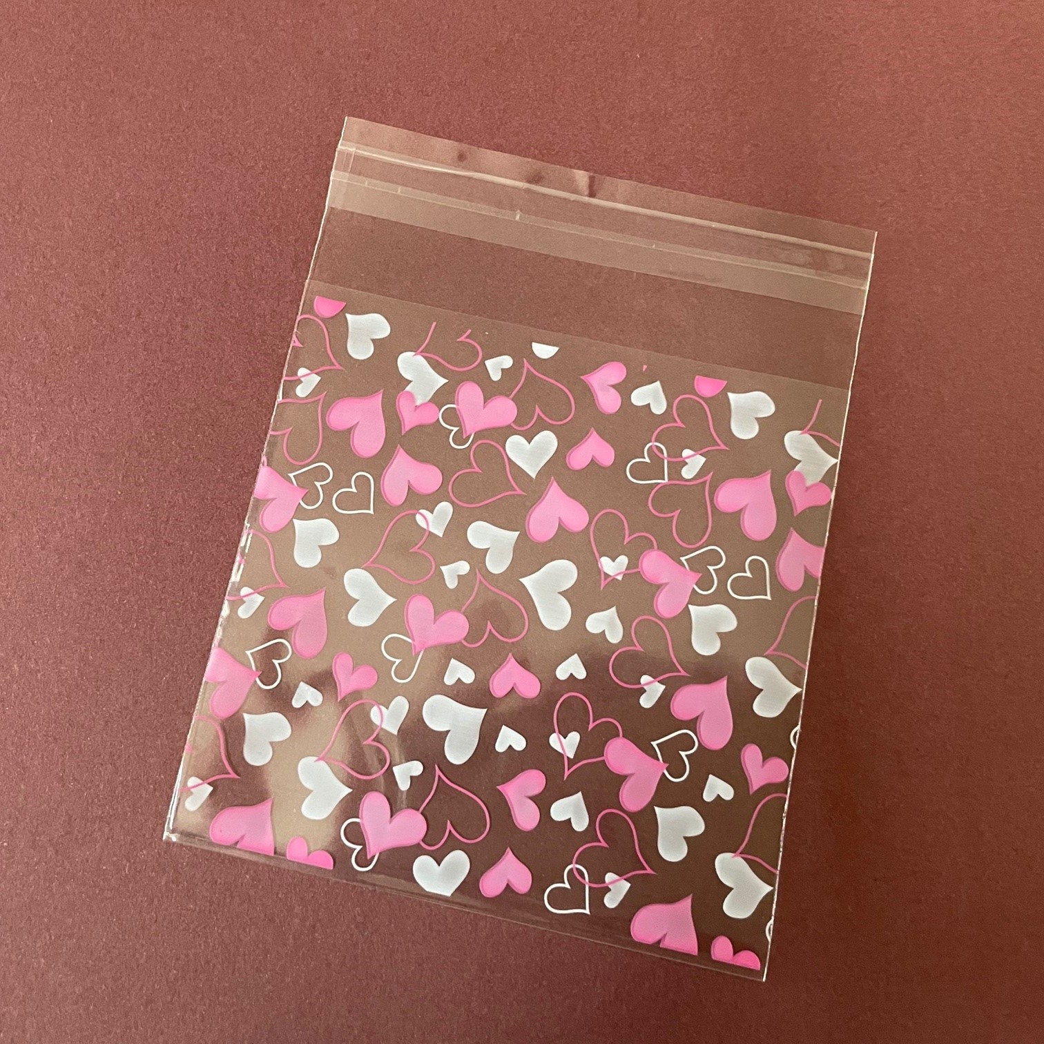 Cookie Kawaii Cello Bag Valentine Cookie Bag Heart Cookie - Etsy