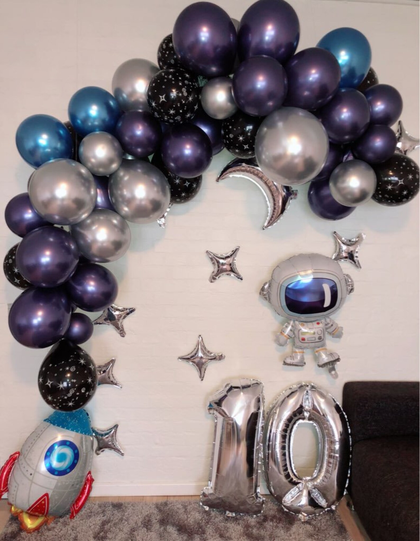 Space Galaxy Outer Space DIY Balloon Garland, Astronaut, NASA, Space ...