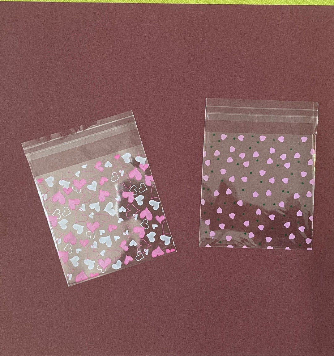 Cookie Kawaii Cello Bag, Valentine Cookie Bag, Heart Cookie Bag ...