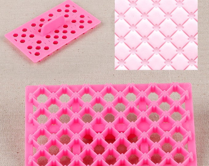 Diamond Flower Quilt Fondant Embosser Cutter Lattice Cake Decoration ...
