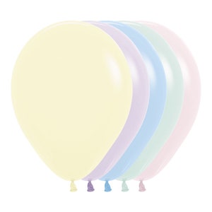 Matte PASTEL Latex Balloons Easter Pastel Colors 24 18 11 - Etsy