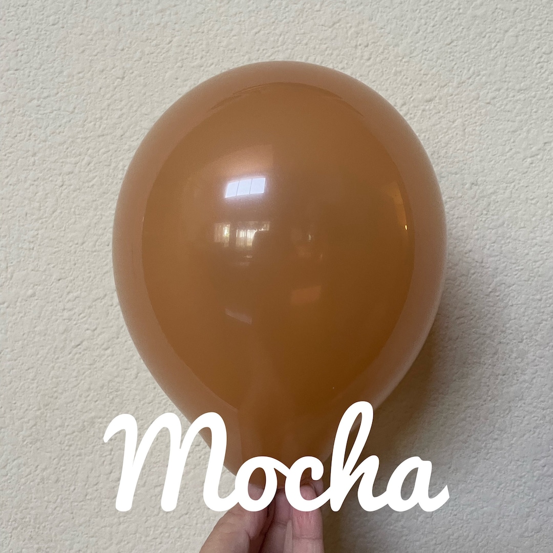 Mocha Brown Balloons , 5, 11, 19 Light Brown Balloons , Qualatex USA ...