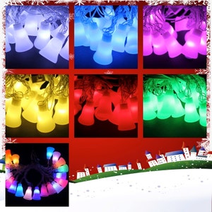 Jingle Bells Big Bulb Waterproof Outdoor Indoor Linkable LED String ...