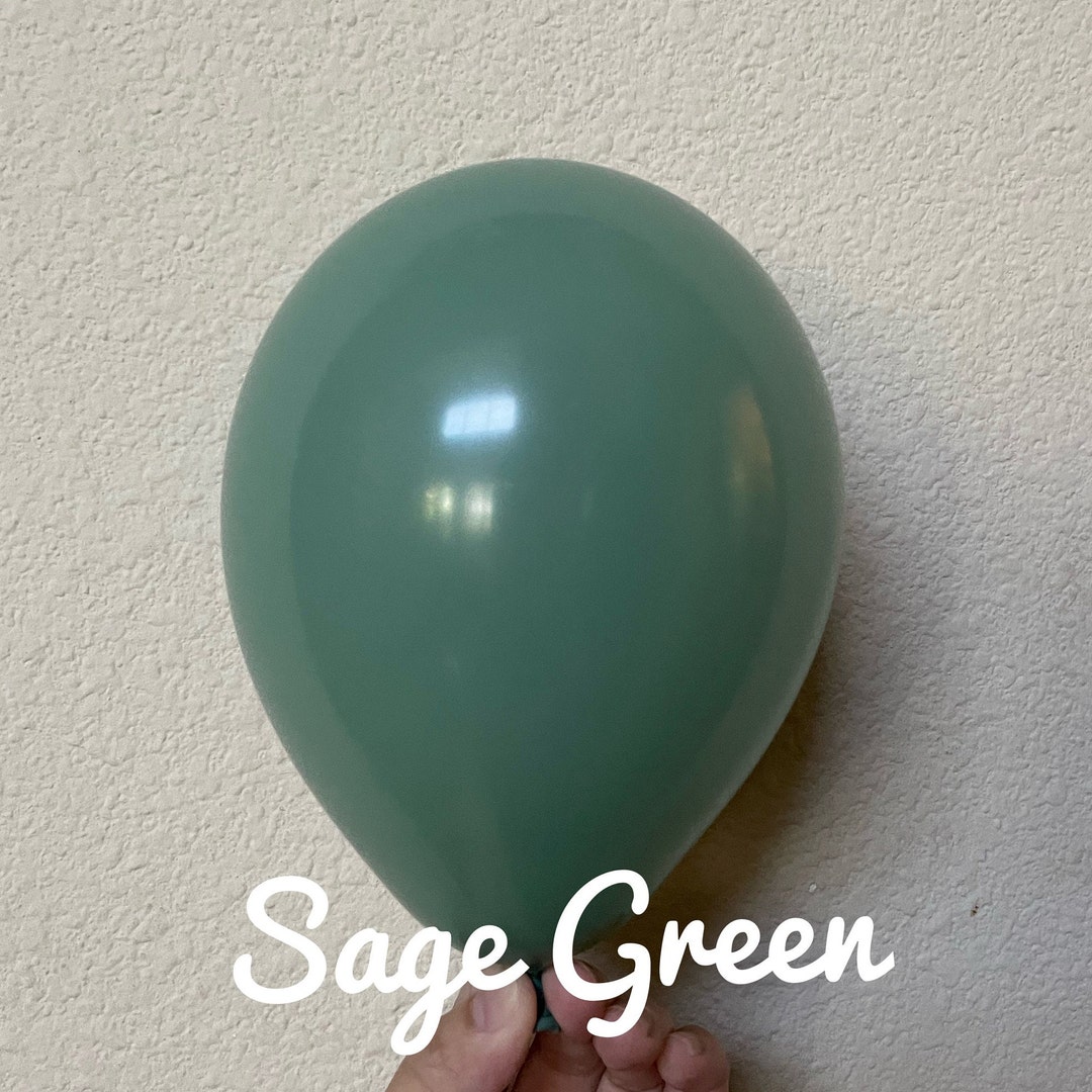 Sage Green, Dark Matcha, Sage Latex Balloons 5", 11", 18 ",24" Dark ...
