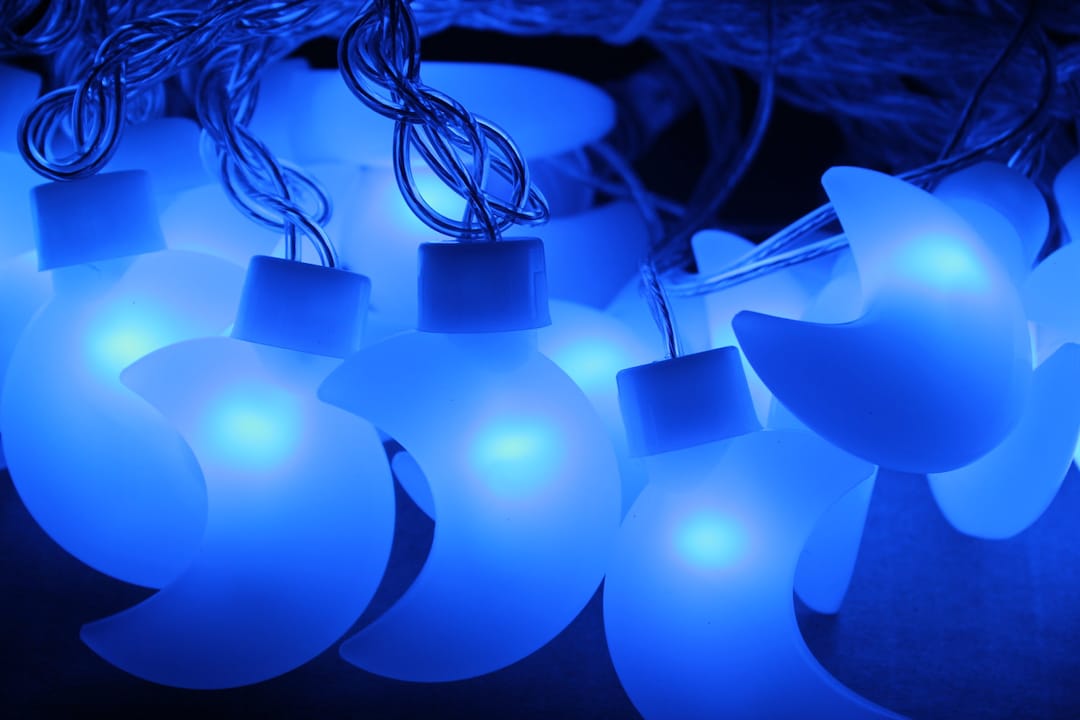 Crescent Moon Nursery LED String Lights, Kid Room Decor, Patio Light ...