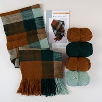 Beginner Scarf Kit, Learn to Knit Kit, Create Your Own Knitted Scarf ...