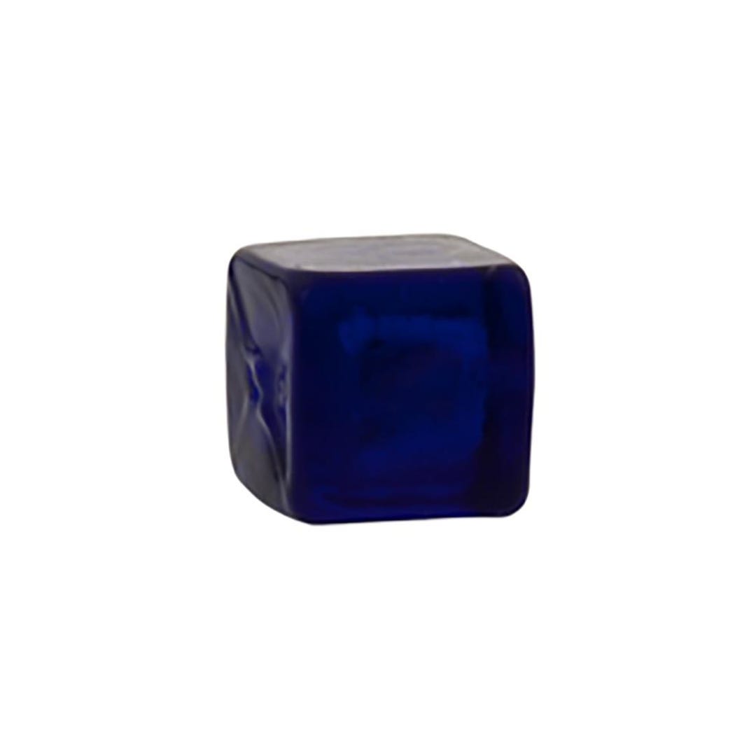 Bluino, Blue With 24kt Gold Foil Cube 6mm, Murano Glass Bead - Etsy