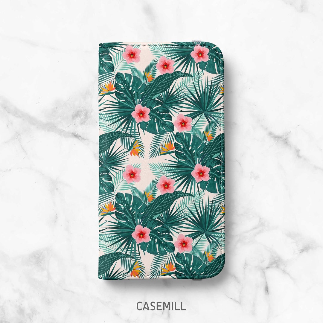Pink Jungle iPhone 12 iPhone 11 Wallet iPhone SE Wallet iPhone 11 Pro ...