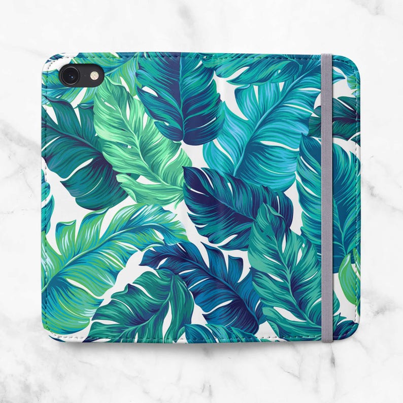 Banana Leaf Wallet Phone Case for Samsung Galaxy S26, S25, S24 Ultra ...