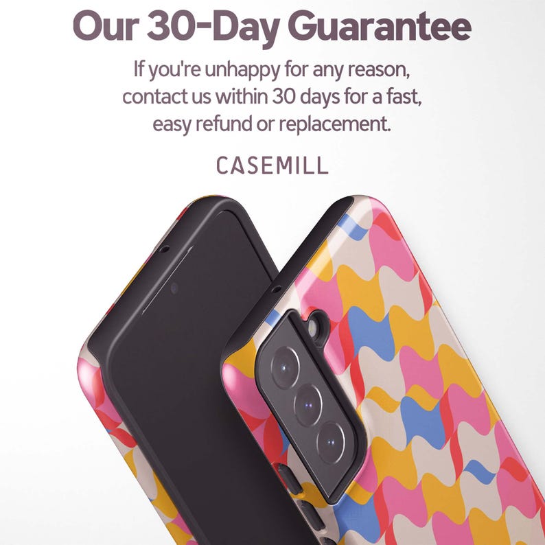 Groovy Wavy Pattern Phone Case for Samsung Galaxy S26, S25, S24 Plus ...
