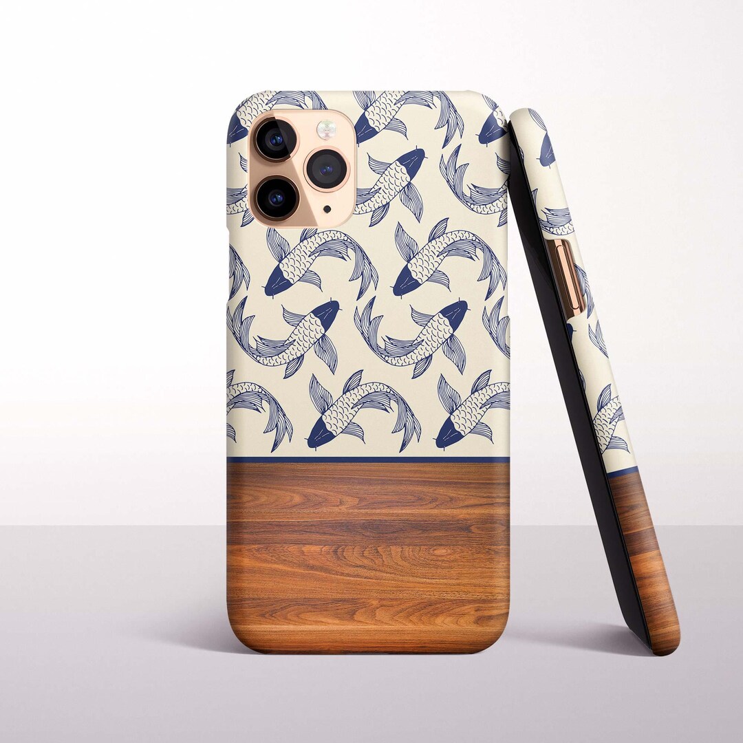 Wabi Sabi Koi Fish Phone Case for iPhone 17, 16 Pro Max, 16e, 15 Plus ...