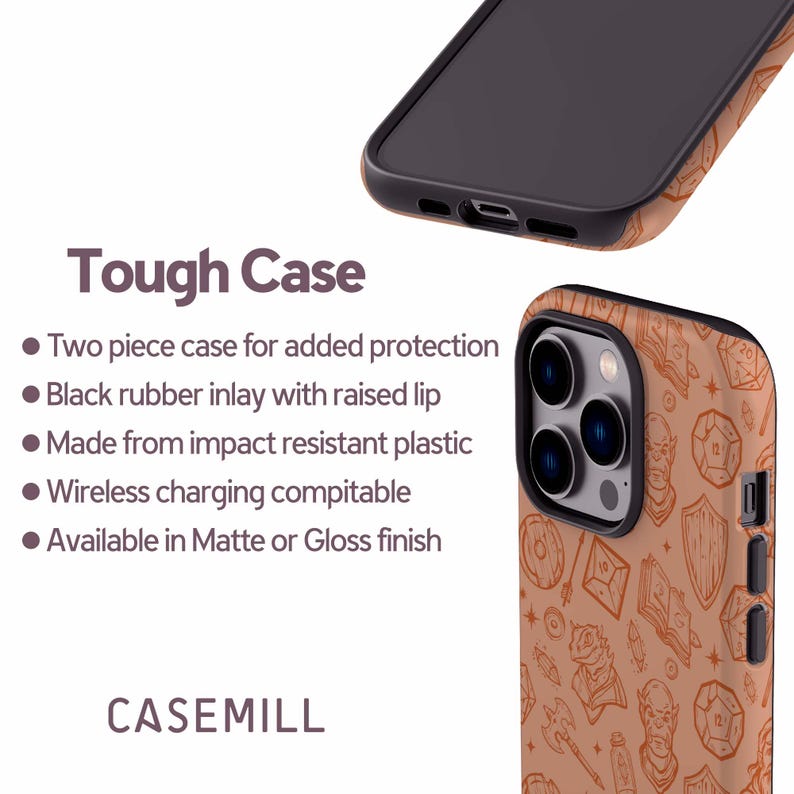 Dnd Fantasy RPG Phone Case for iPhone 17, 16 Pro Max, 16e, 15 Plus, 14 ...