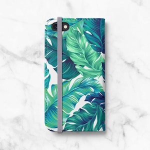Banana Leaf Wallet Phone Case for Samsung Galaxy S26, S25, S24 Ultra ...