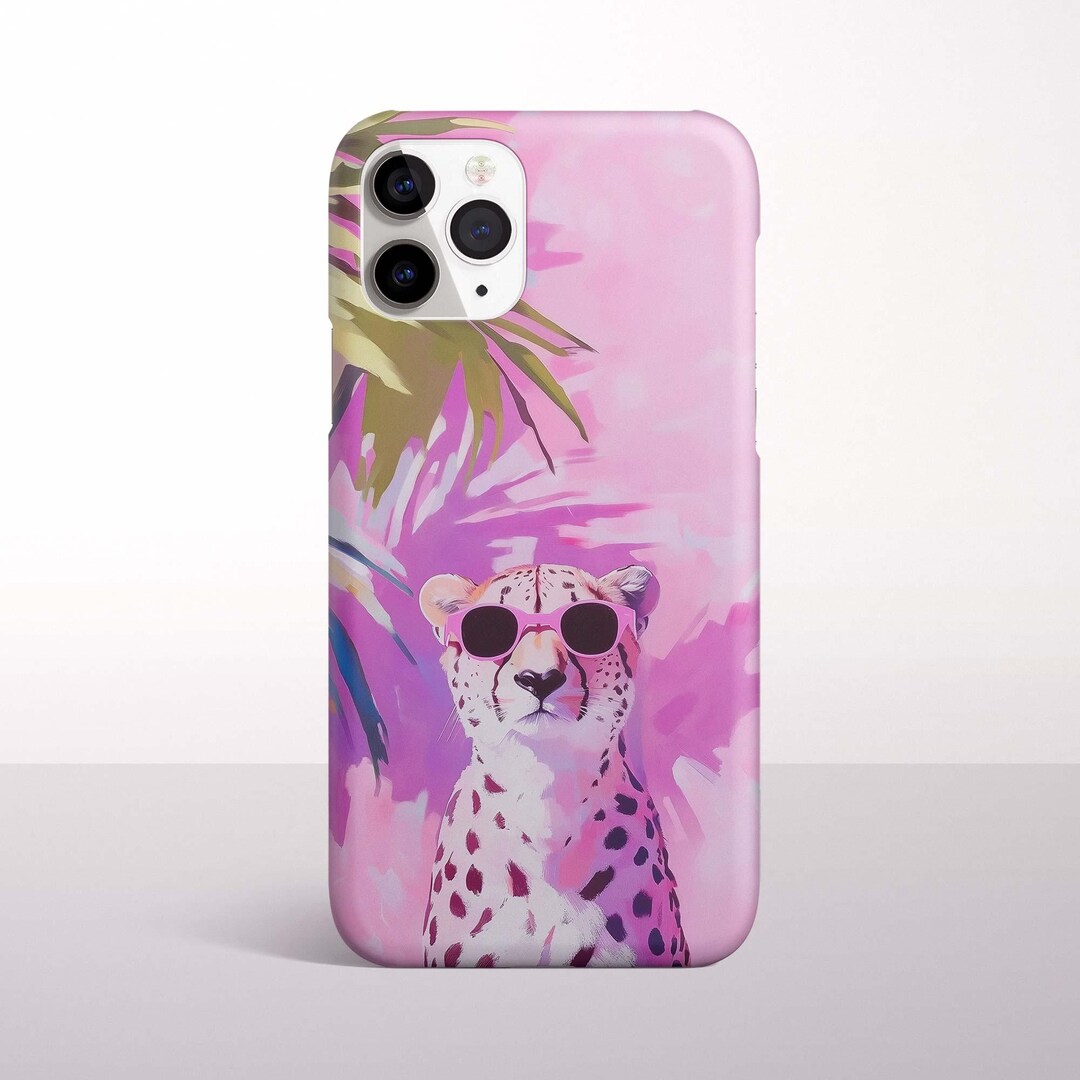Pink Cheetah Phone Case | for iPhone 16, iPhone 15 Pro, iPhone 14 Pro ...