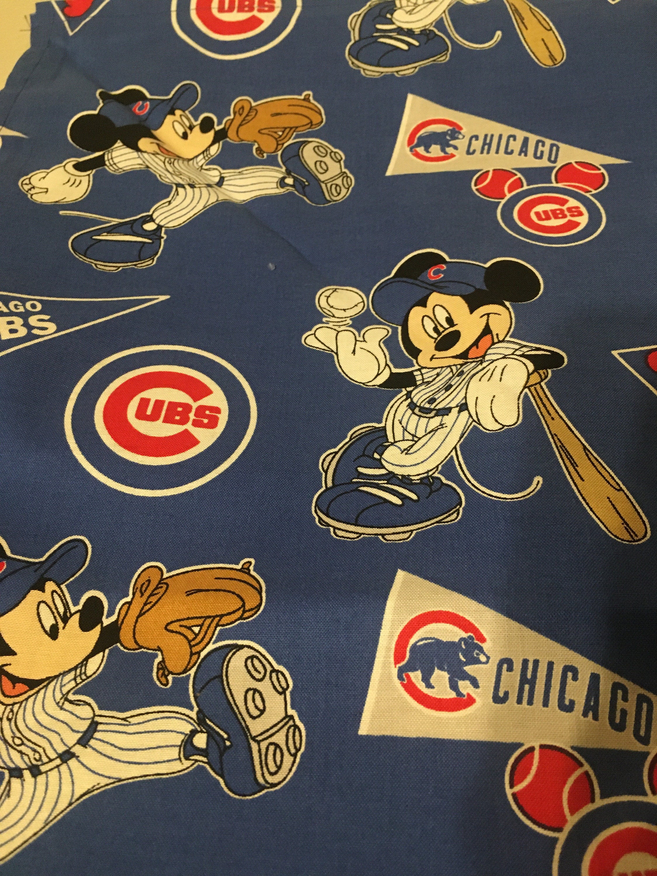 Chicago Cubs Mickey Mouse Bandana Full Size Adult | Etsy