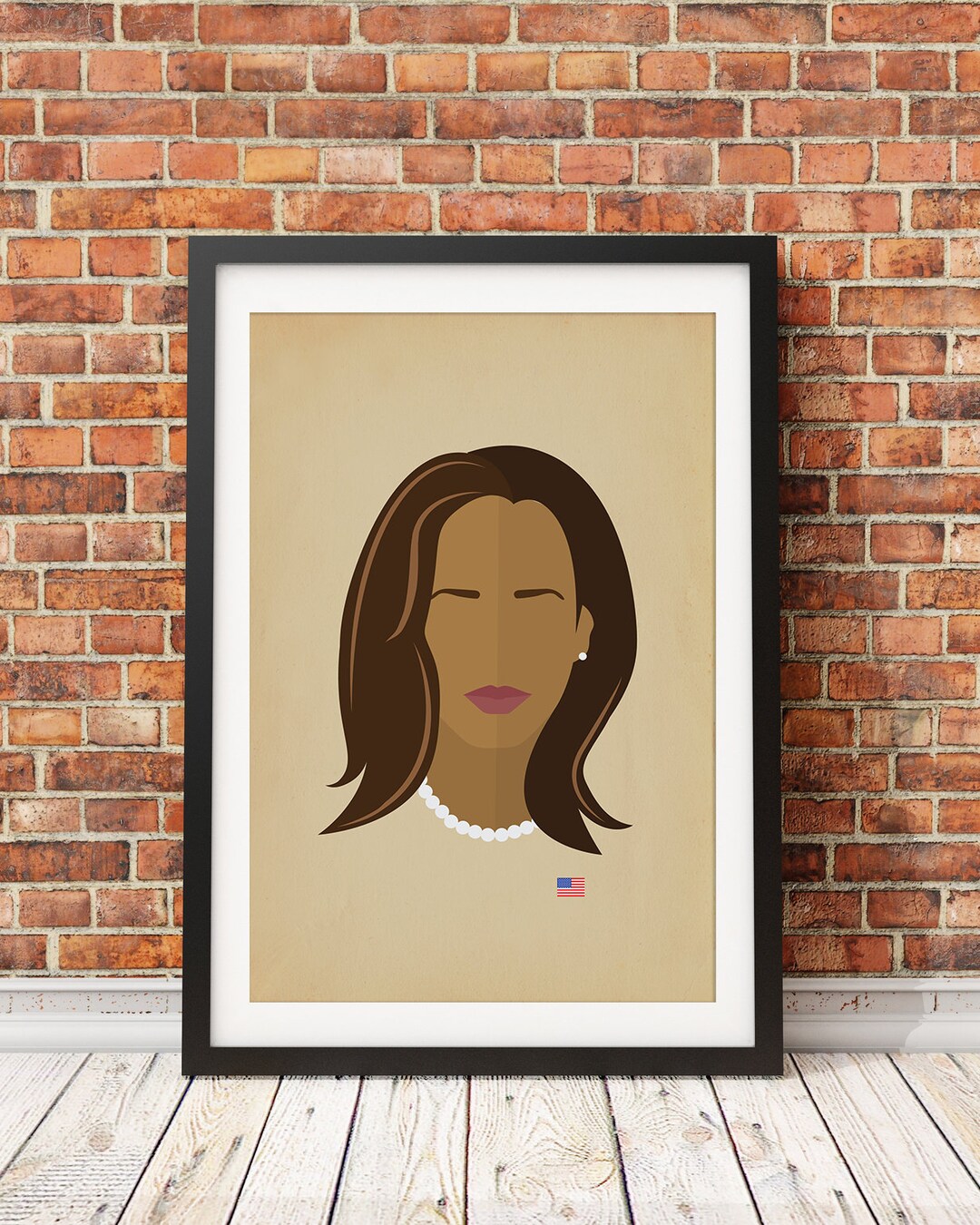 Kamala Harris, Black Women History Makers Icon Original Print Design ...