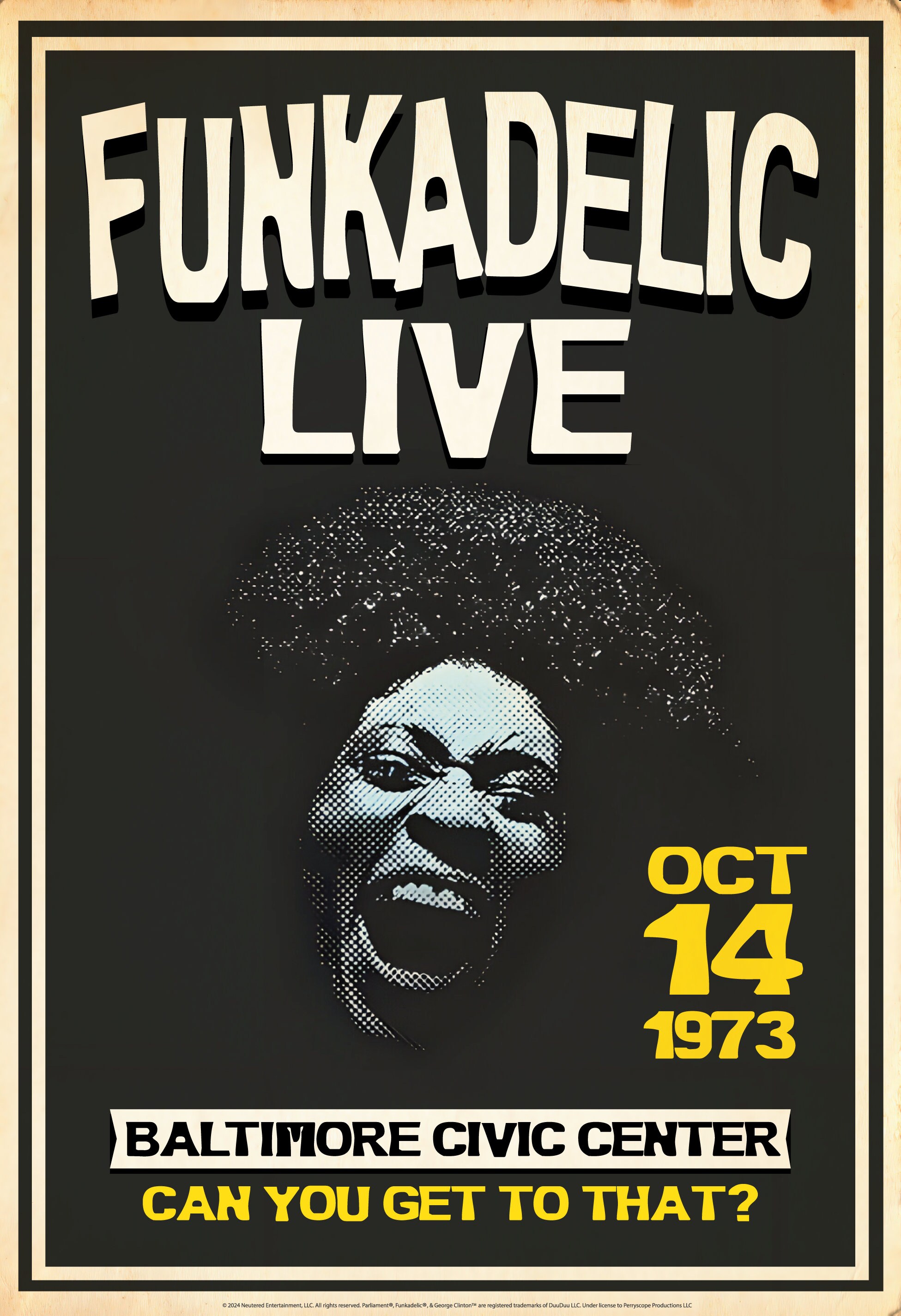 Officially Licensed Funkadelic Maggot Brain Live Print - Vibrant Colors ...
