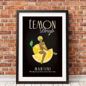 Lemon Drop Pin up Girl Original Print Poster Design -print Only - Etsy
